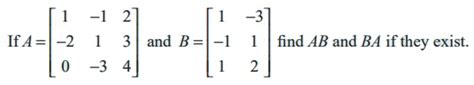 matrices definition general form properties theorem proof solved example problems exercise