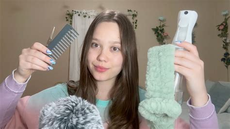 ASMR Fast Aggressive Haircut Role Play Personal Attention Lots