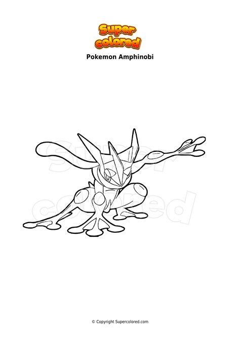 Coloriage Pokemon Amphinobi Supercolored