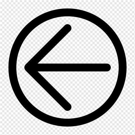 Circle Arrow Left Direction Pointer Arrow Circle V Icon Png Pngwing