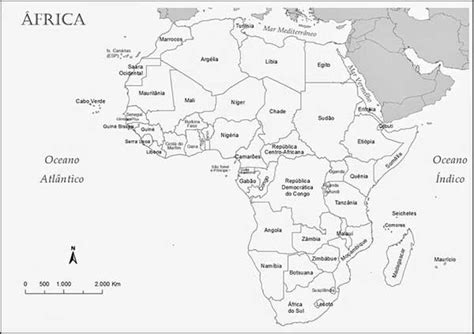 35 Desenhos do Mapa da África para Imprimir e Colorir Pintar