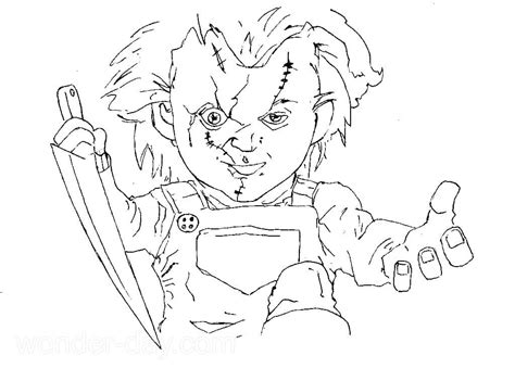 Chucky And Tiffany Coloring Pages Gaytigladwyn