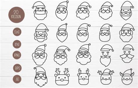 Santa Claus Deer SVG Bundle Cut File Graphic By Artdee2554 Creative