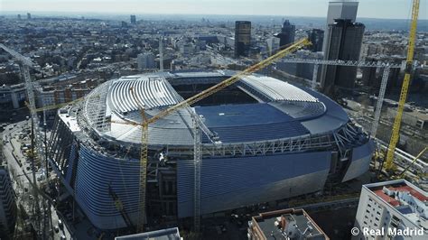 Así van las obras del estadio Santiago Bernabéu ya están instalando el