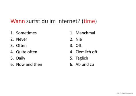 Freizeit English ESL Powerpoints