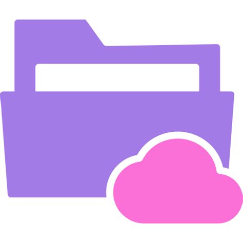 Carpeta En La Nube Iconos Gratis De Interfaz