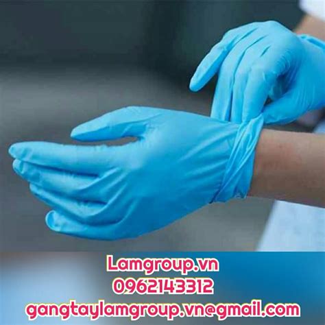Bao tay y tế Nitrile Vglove chính hãng đủ size đủ màu