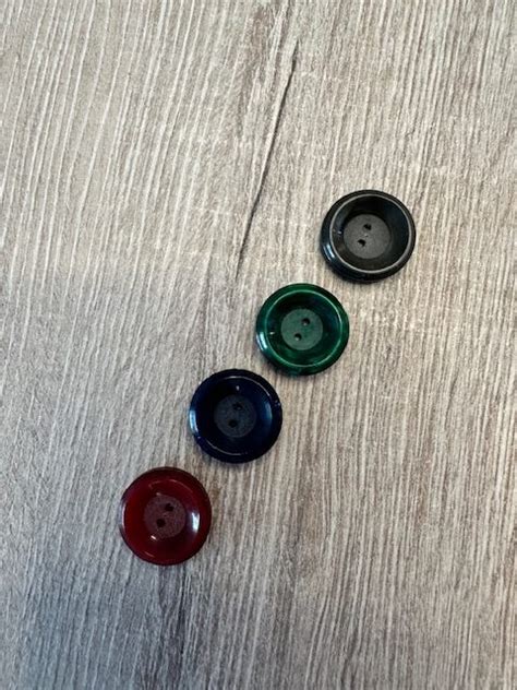 Bouton Rond 2 trous en Résine 18mm LA PETITE FRAMBISE