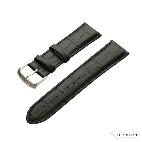 Pasek do zegarka Citizen CB0010 02E CB001002E czarny skórzany 22 mm