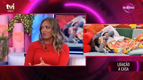 Catarina Sampaio comenta carícias entre Fábio e Catarina Miranda Para