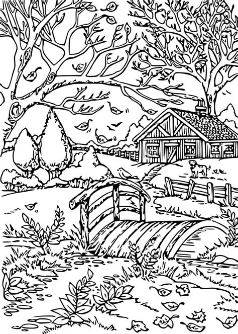30 Dibujos De Paisajes Para Colorear Colorear24