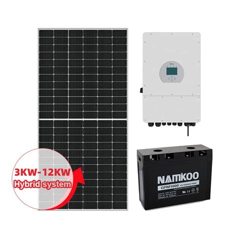 Complete Solar Power System 5kw 10kw Hybrid Off Grid Solar Panel System