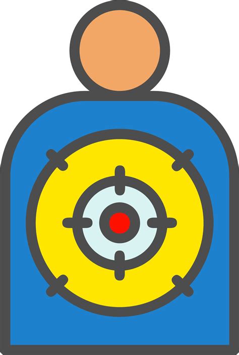 Shooting Target Vector Icon 16995282 Vector Art At Vecteezy