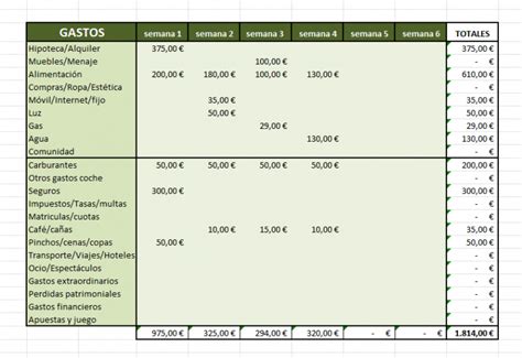 Plantilla Excel Contabilidad Dom Stica Gratis