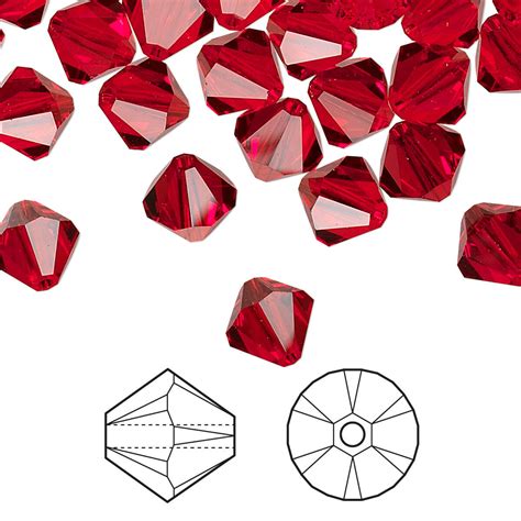 Bead Crystal Passions Light Siam 8mm Bicone 5328 Sold Per Pkg Of