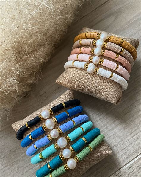 Heishi Pearl Bracelet Freshwater Pearl Bracelet G L N A Etsy Israel