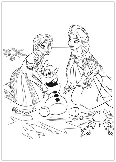 Ausmalbilder zum Ausdrucken Malvorlagen Disney Eiskönigin