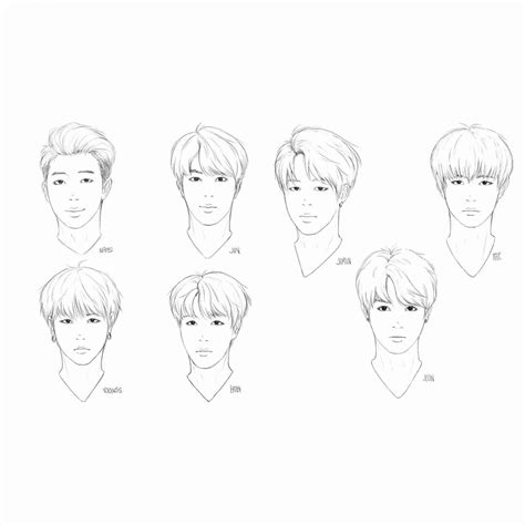 Bts Sketch Step By Step At Drawing Tutorials