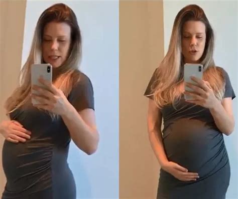 Esposa De Tiago Leifert Encanta Web Ao Exibir Barriga De 6 Meses