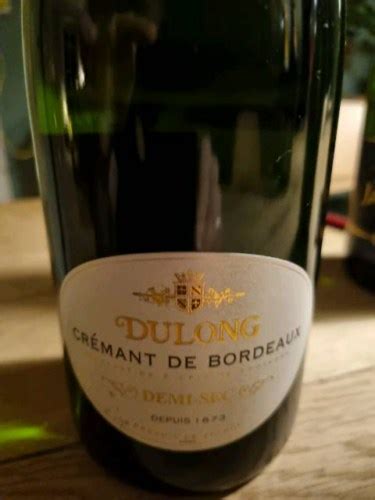 Dulong Cremant De Bordeaux Demi Sec Vivino US