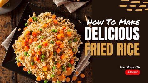 Restaurant Style Chicken Fried Rice Recipe Chinese Rice Recipes