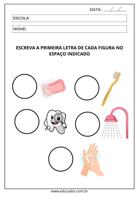 20 atividades sobre higiene para educação infantil Educador