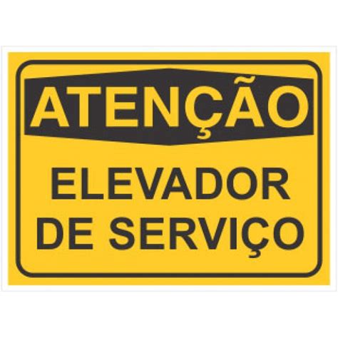 Placa De Sinaliza O Elevador