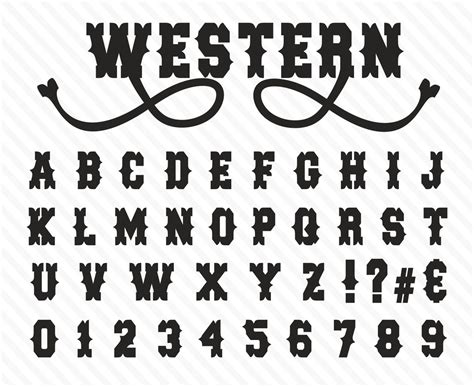 Western Font Wild West Font Old West Font Western Font Style Cowboy