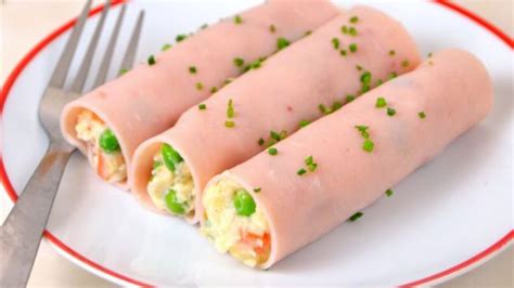 Receta De Rollitos De Jam N York Con Ensaladilla De Gambas