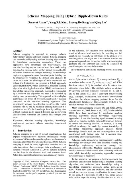 pdf schema mapping using hybrid ripple down rules