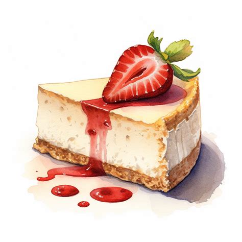 This Highly Detailed Watercolor Clipart Portrays A Mouthwatering