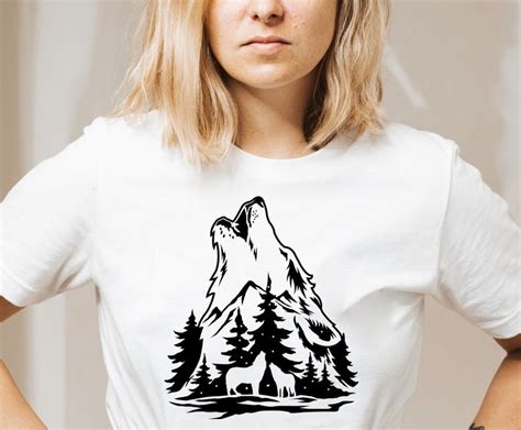 Howling Wolf Svg Wolf Howl Svg Mountain Wolf Svg Wolf Pack Etsy