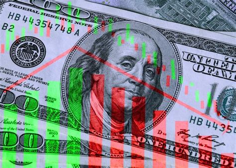 Gr Fico Descendente En El Fondo De D Lares Econom A De Estados Unidos