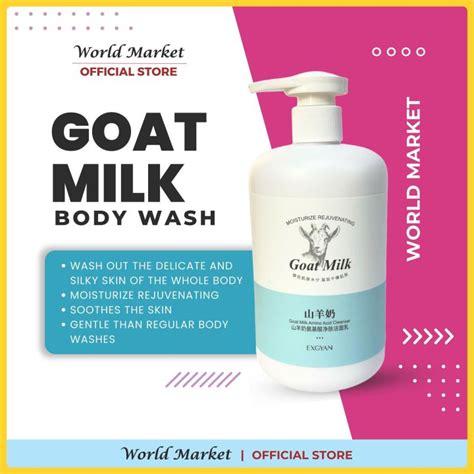 500ML Goat Milk Mousse Body Wash Whitening Shower Gel Moisturizing
