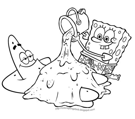 Spongebob And Patrick Coloring Clip Art Library