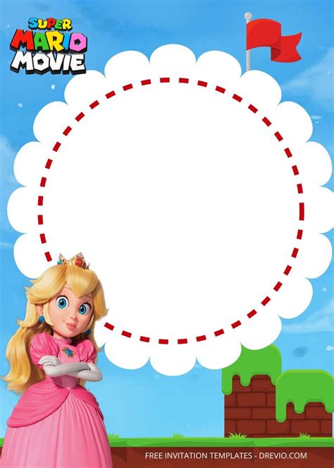 10 Super Mario The Movie Birthday Invitation Templates Carte