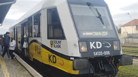 SA135 006 KD Z LEGNICY DO KUDOWY ZDRÓJ ODJAZD Z STACJI ZĄBKOWICE