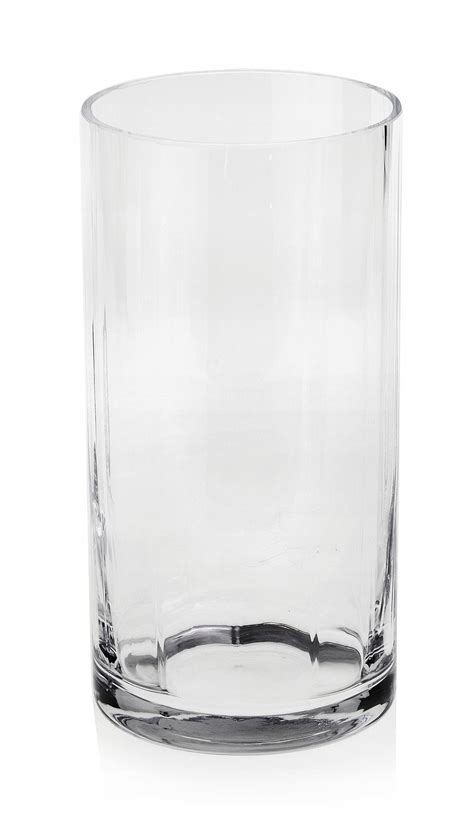 Wazon Szklany Na Kwiaty Cylinder Tuba OPTYK 20 Cm Wazon Na Kwiaty