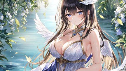 Original Characters Cleavage Big Boobs Anime Anime Girls Artwork