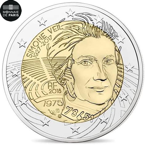 482858 France Monnaie De Paris 2 Euro Simone Veil 2018 BE