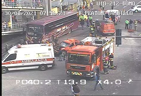 Siete heridos en accidentes de tránsito en Quito recibieron atención