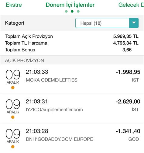 Supplementler Kredi Kartı Bilgim Dışı Harcama Şikayetvar