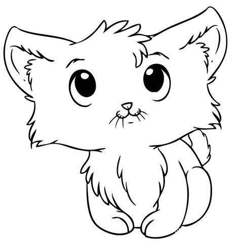 Coloriage Chaton Pour Les Enfants T L Charger Et Imprimer Gratuit Sur