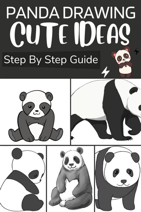 28 Panda Drawing Ideas How To Draw Panda DIYnCrafty