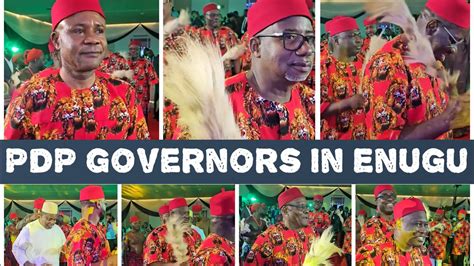 PDP Governors Dance To Igbo Traditional Music As They Meet In Enugu