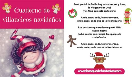 Cuaderno de VILLANCICOS y CANCIONES de Navidad para niños