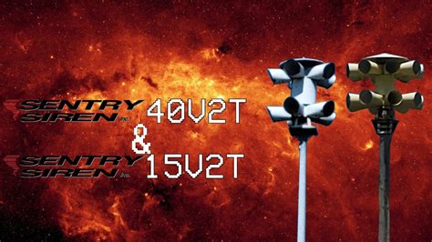 Sentry 40V2T 15V2T Siren Tests Quincy Le Roy IL YouTube
