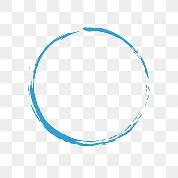 C Rculo Azul Aquarela Tracejada Criativa Png C Rculo Tracejado Do