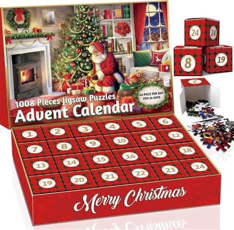 Calendrier de l Avent 2023 scène de Noël Puzzles Calendrier de