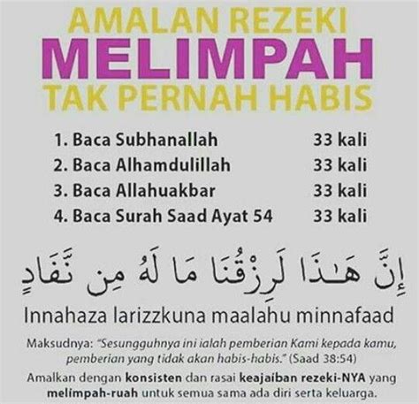 Amalan Agar Rezeki Melimpah